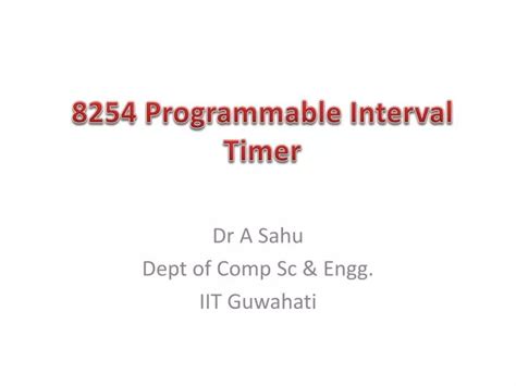 Ppt 8254 Programmable Interval Timer Powerpoint Presentation Free