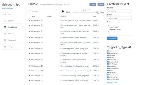 Debug Console Updates Pusher Blog