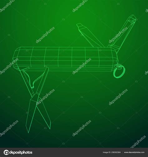 Multi Tool Folding Pocket Knife Multipurpose Penknife Stock Vector Image By Newb