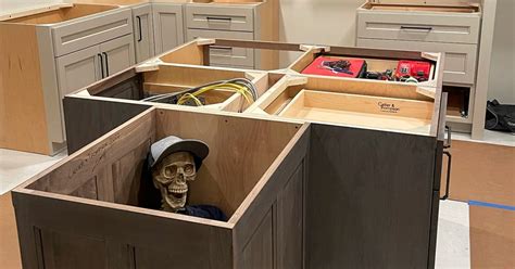 Dad Pranks Future Homeowners With Skeleton Surprise In Kitchen Island