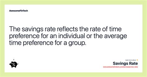 Savings Rate Awesomefintech Blog