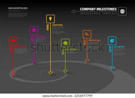 Evolution Timeline Template Spiral Model Icons Stock Vector Royalty