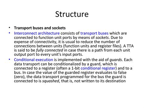 Transport Triggered Architecture Ppt