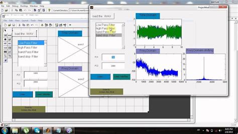 Audio Filter Using Gui Matlab Youtube