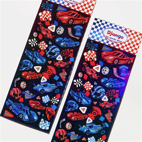 Django Race Car Stickers Mandu Deco