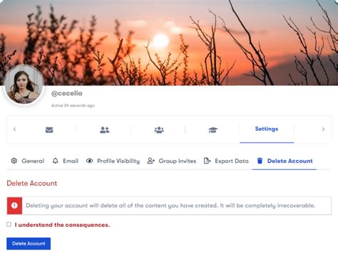 Delete Account Buddypress Wbcom Designs Docs