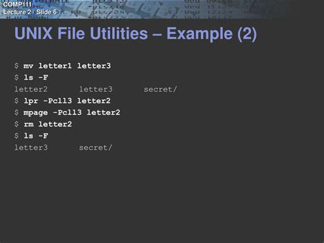 PPT UNIX Utilities PowerPoint Presentation Free Download ID 3951040