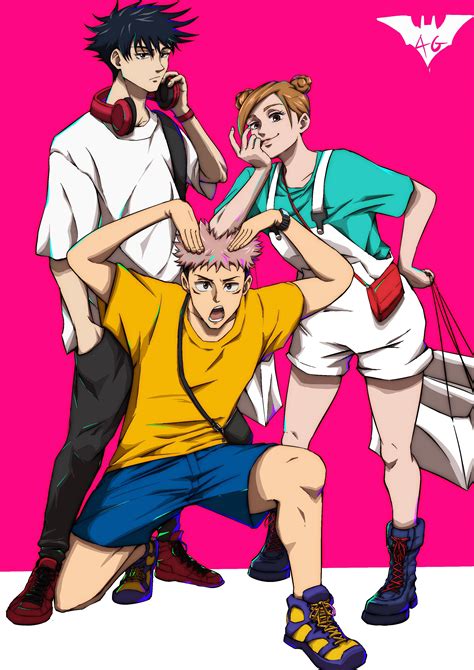 Itadori Yuuji Fushiguro Megumi And Kugisaki Nobara Jujutsu Kaisen