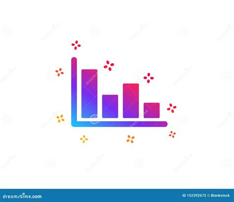 Histogram Chart Icon Financial Graph Vector Stock Vector