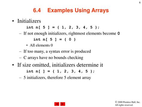Ppt Chapter 6 Arrays Powerpoint Presentation Free Download Id