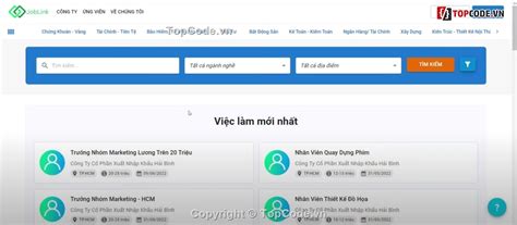 Share Code Dự án Website Tuyển Dụng Và Tìm Kiếm Việc Làm Reactjs