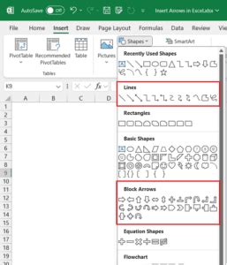 Insert Arrows In Excel 5 Easy Ways