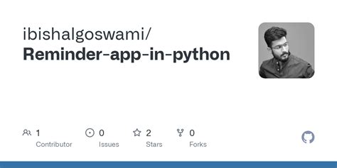 Github Ibishalgoswamireminder App In Python