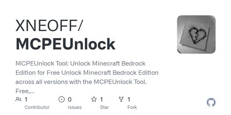 GitHub XNEOFF MCPEUnlock MCPEUnlock Tool Unlock Minecraft Bedrock
