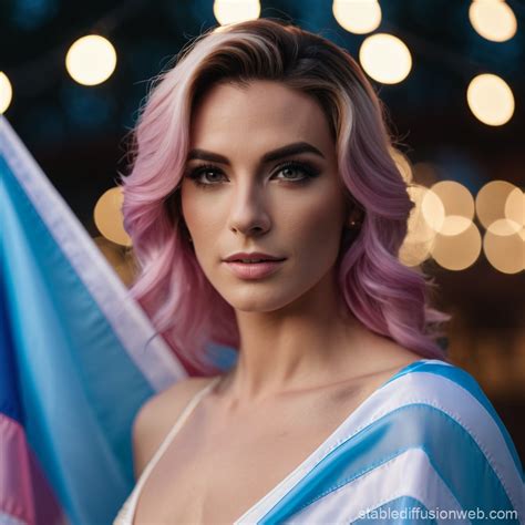 Transgender Woman Flag Stable Diffusion Online