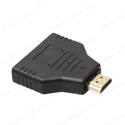 Black Hdmi Male To Female To Way Splitter At Best Price In Ahmedabad Netmart India