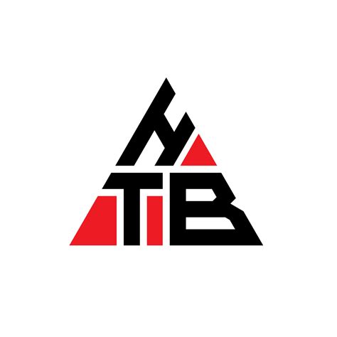 Htb Triangle Letter Logo Design With Triangle Shape Htb Triangle Logo Design Monogram Htb