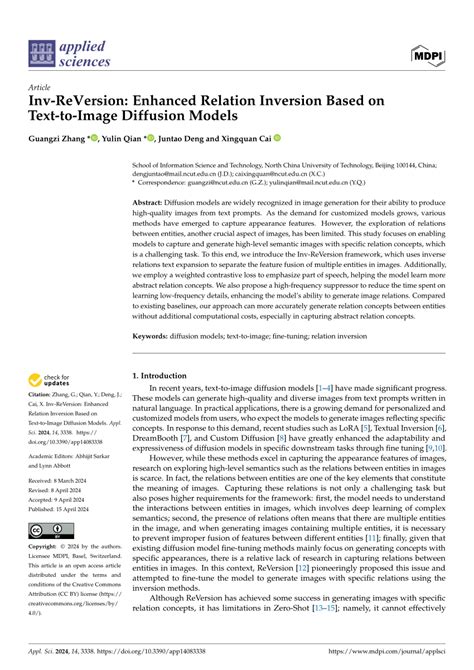 Pdf Inv Reversion Enhanced Relation Inversion Based On Text To Image Diffusion Models
