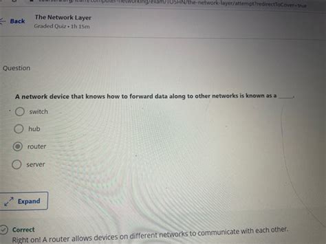 The Network Layer Flashcards Quizlet