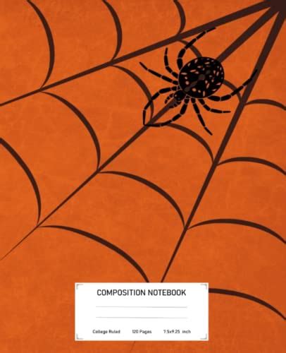 Spider Composition Notebook Spider Themed Notebook With College Ruled Lines I Size 7 5x9 25 I