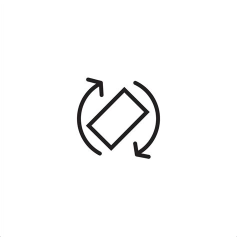 Rotate Screen Icon Vector Design 21672216 Vector Art At Vecteezy
