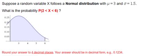 Solved Suppose A Random Variable X Follows A Normal Chegg