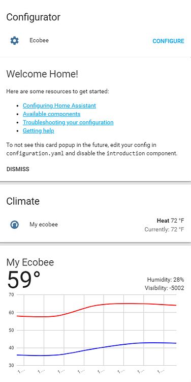 EcoBee Configurator Continues To Show Configuration Home Assistant Community