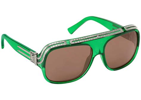 Louis Vuitton X Nigo 10 Millionaires Sunglasses Green Mens Ss25 Us