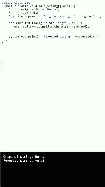 How To Reverse A String Using Java Javaprogramming Shorts Java Youtube