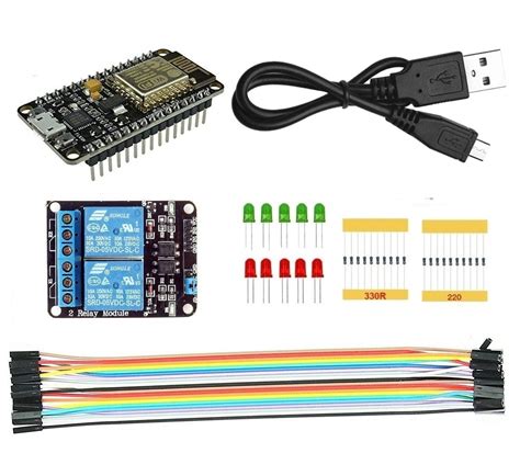 Shopyourproject™ Nodemcu Wifi Module Esp8266 With Cp2102 Iot Project Kit Internet Of Things
