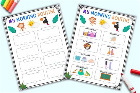 Free Printable Daily Routine Chart