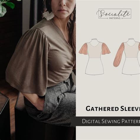 Flutter Sleeve Pattern Women S PDF Printable And Etsy