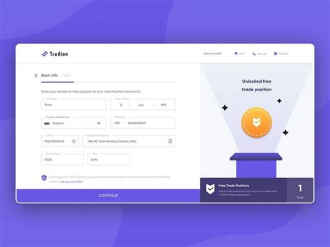 Ui And Ux Design For Tradion Kyc Process Confirmation Page Design