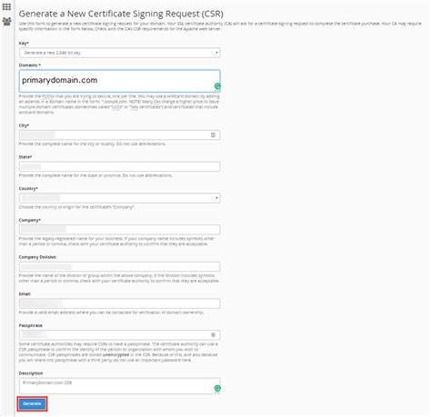 I Need Csr And Private Rsa Key In Order To Buy A Ssl Certificate