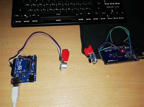The Problem Is In Calculating The Distance Between Two Arduino With Hc Sr04 Sensors Arduino