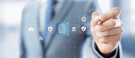 Biometric Authentication And Cybersecurity Framework Visualization