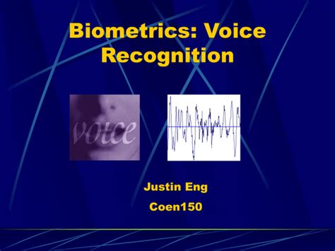 Biometrics Voice Recognition