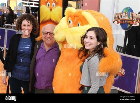 Rhea Perlman Danny Devito The Lorax And Daughter Lucy Devito At The Lorax Premiere Held At