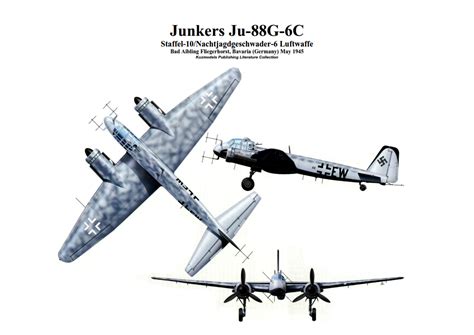 Junkers Ju 88g 6c German Heavy Night Fighter Luftwaffe 1945 Самолет