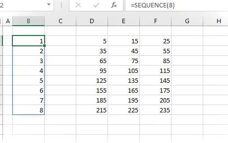 Función SECUENCIA en Excel Cómo 5 ejemplos Tutoriales de Excel TOP