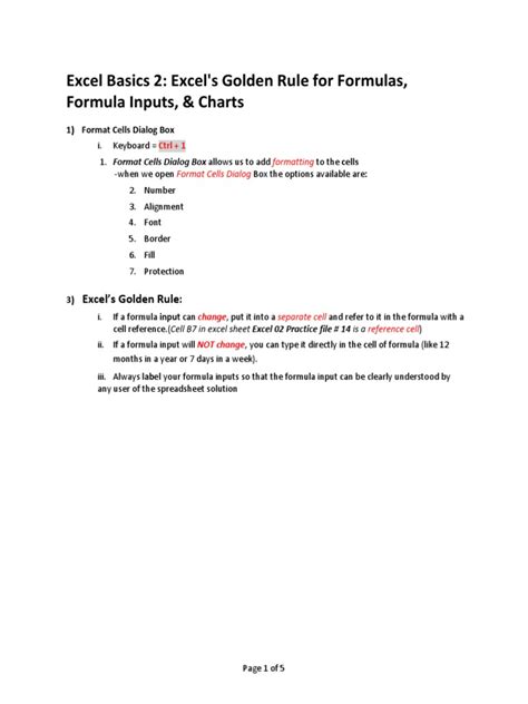 notes 02 14 in series excel golden rule download free pdf