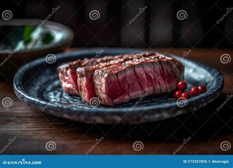Japanese Wagyu A5 Beef With High Marbled Background Texture Kobe Wagyu