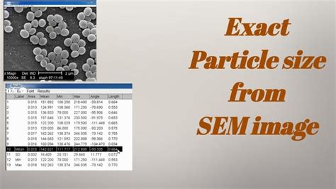 How To Calculate The Grain Size Through Sem Images