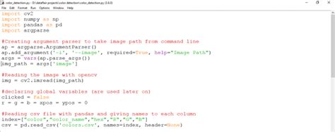 Project In Python Colour Detection Using Pandas OpenCV DataFlair