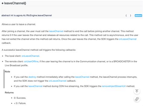 API Reference Code Comments Agora Developer Documentation Style Guide