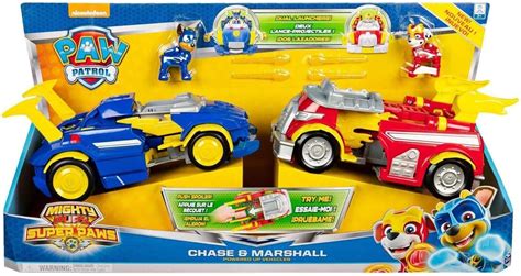 Paw Patrol Mighty Super Pups Marshall And Chase Powered Up