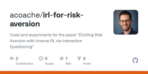 github acoache irl for risk aversion code and experiments for the