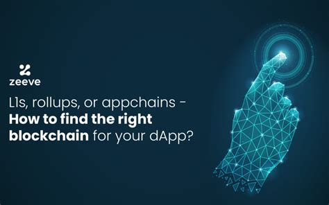 L1 Rollup Or Appchain How To Find The Right Blockchain For Your Dapp Nasscom The