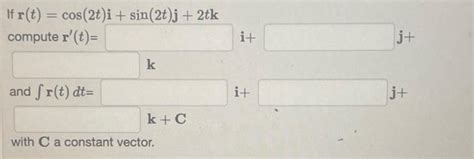 solved with c a constant vector