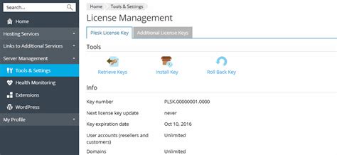 Plesk Licensing Plesk Onyx Documentation